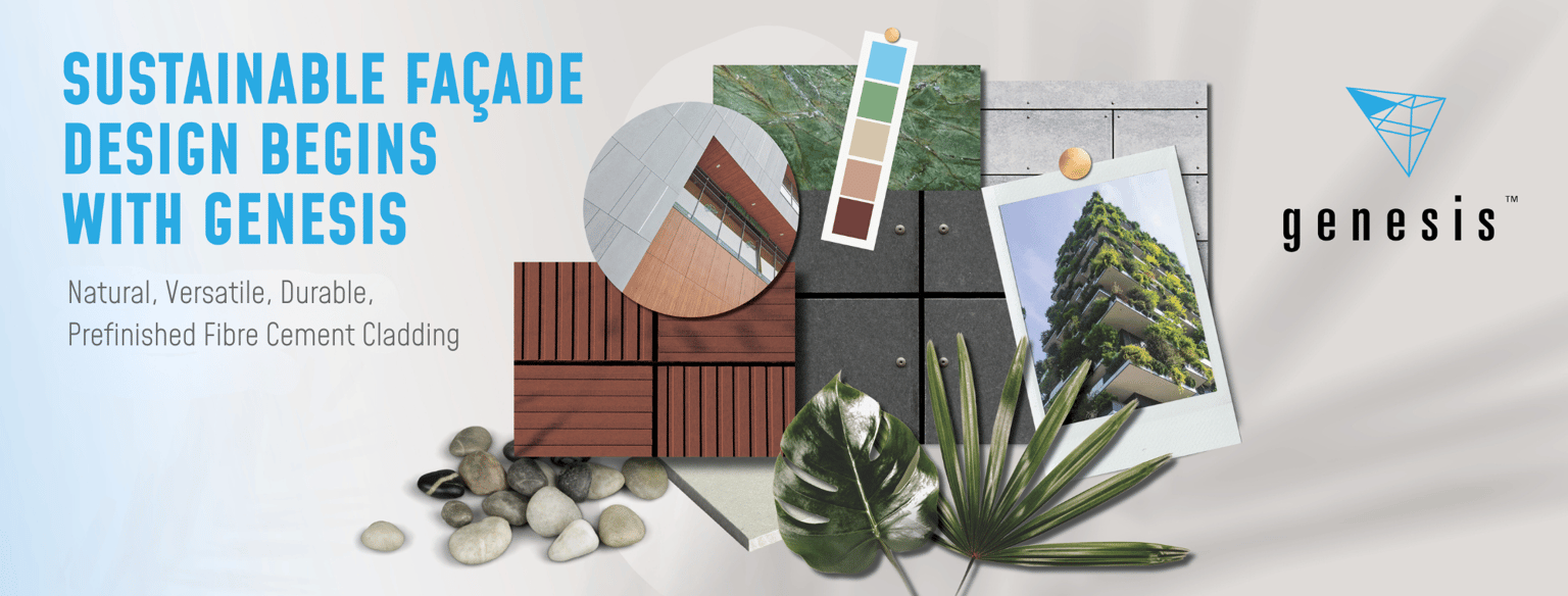 Genesis Prefinished Fibre Cement Rainscreen Cladding Panels