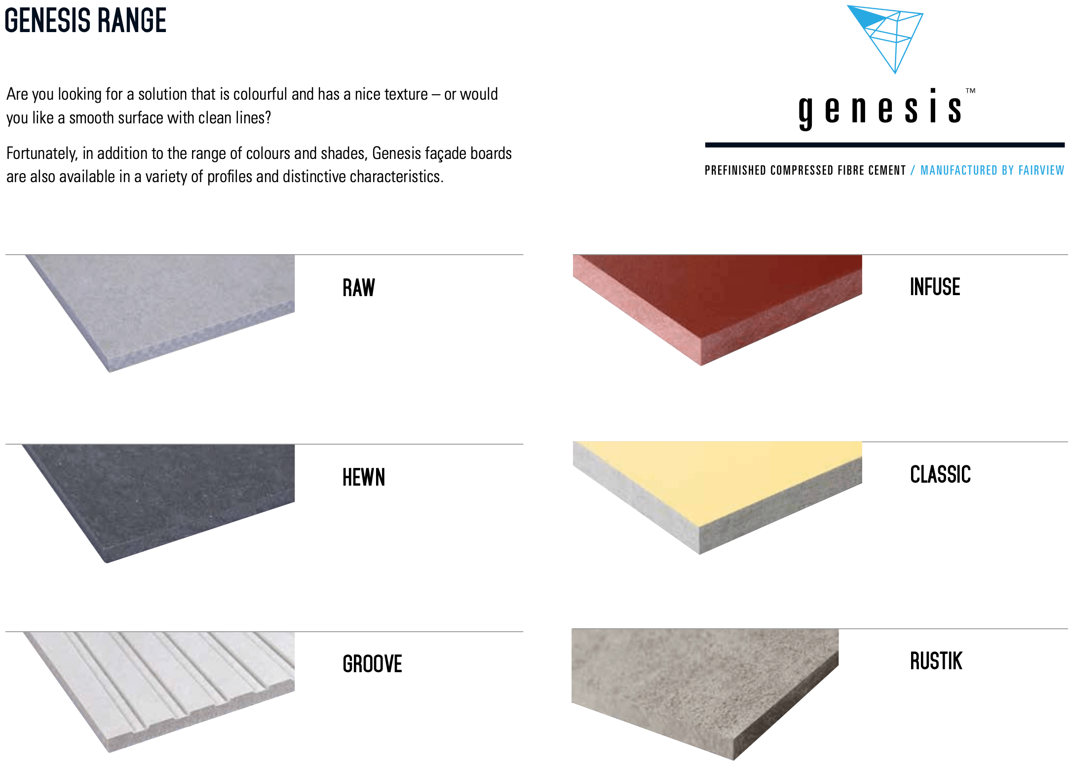 Genesis Fibre Cement Cladding System | CodeMark Certified Panels