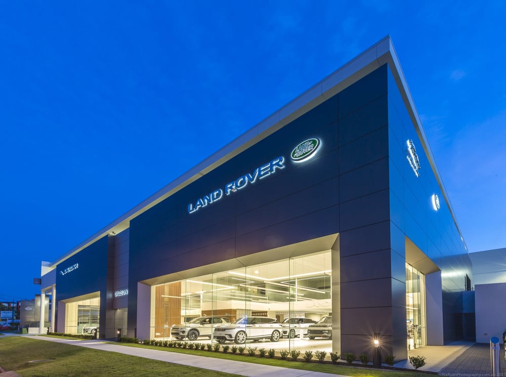 Custom Cladding For Southport's New Jaguar Land Rover Showroom